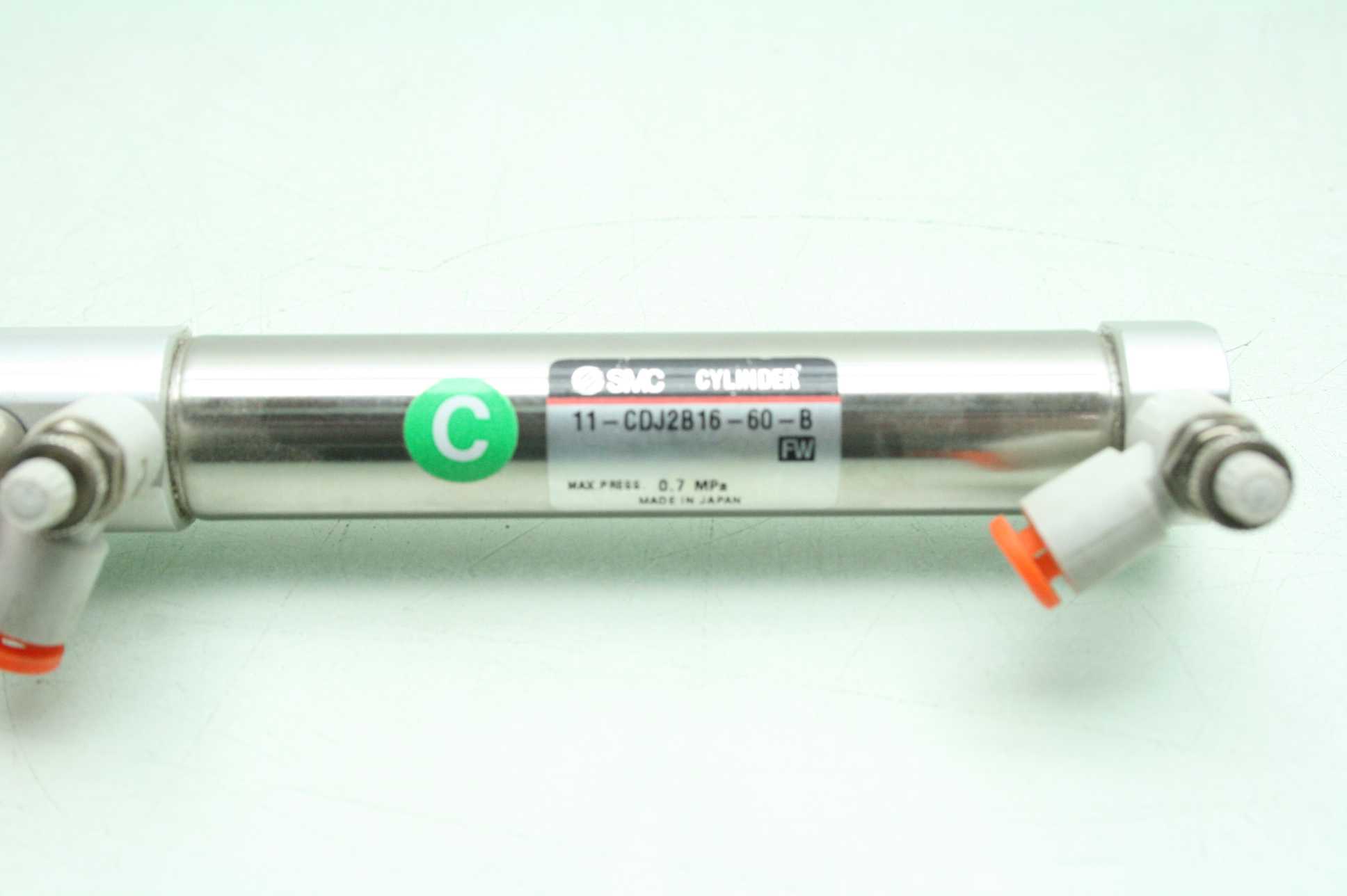 SMC 11-CDJ2B16-60-B Double Acting Pneumatic Cylinder 16mm Bore x 60mm Stroke | eBay